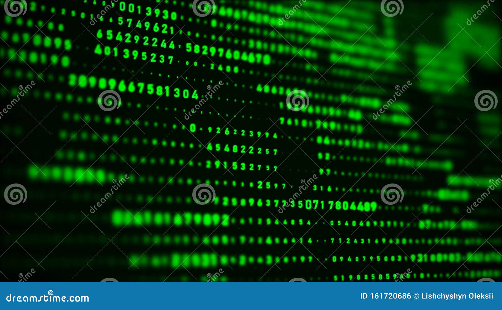 Binary Computer Code Background. Digital Background Matrix. 3d ...