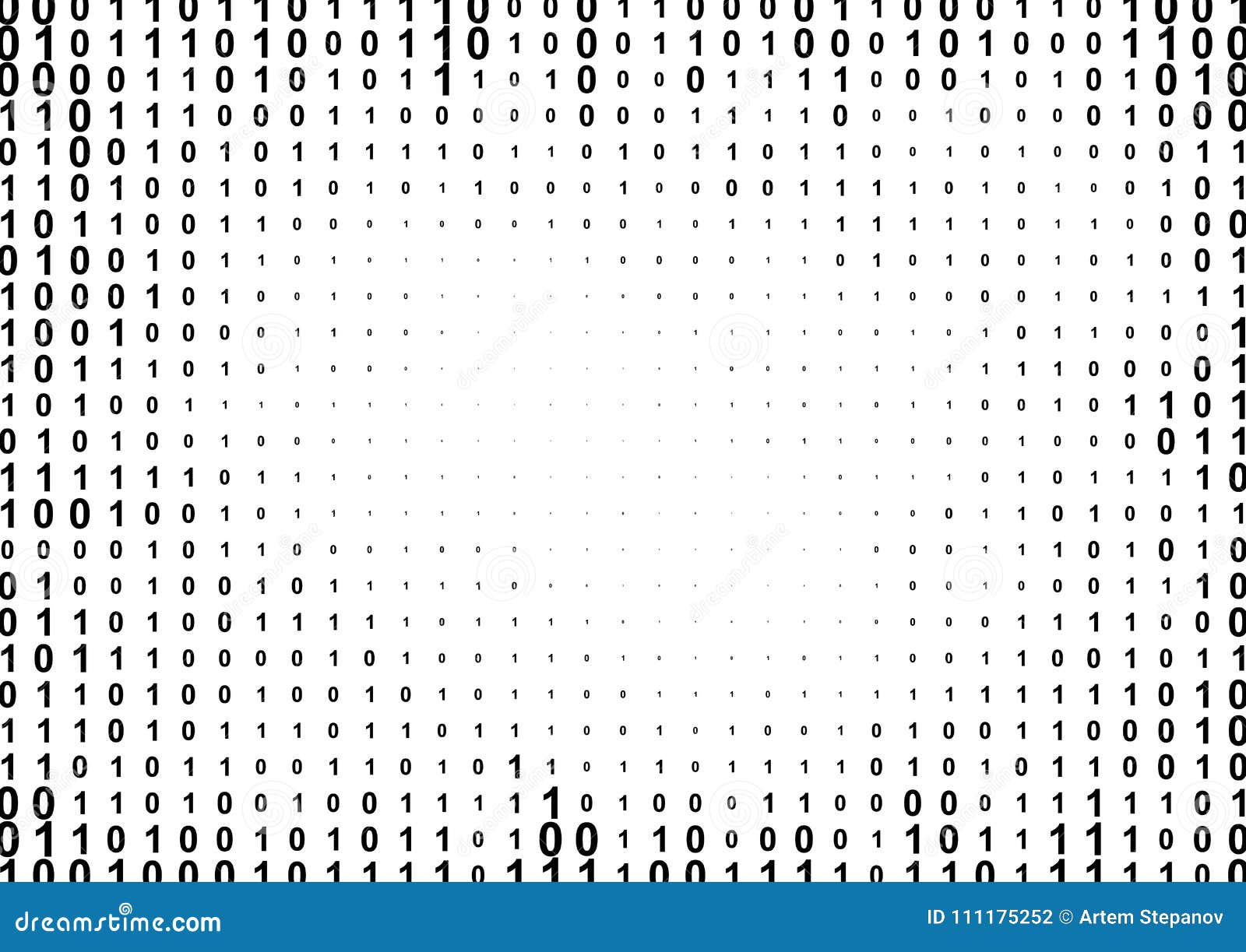Binary Computer Code Halftone Pattern Stock Vector - Illustration of digital, listing: 111175252