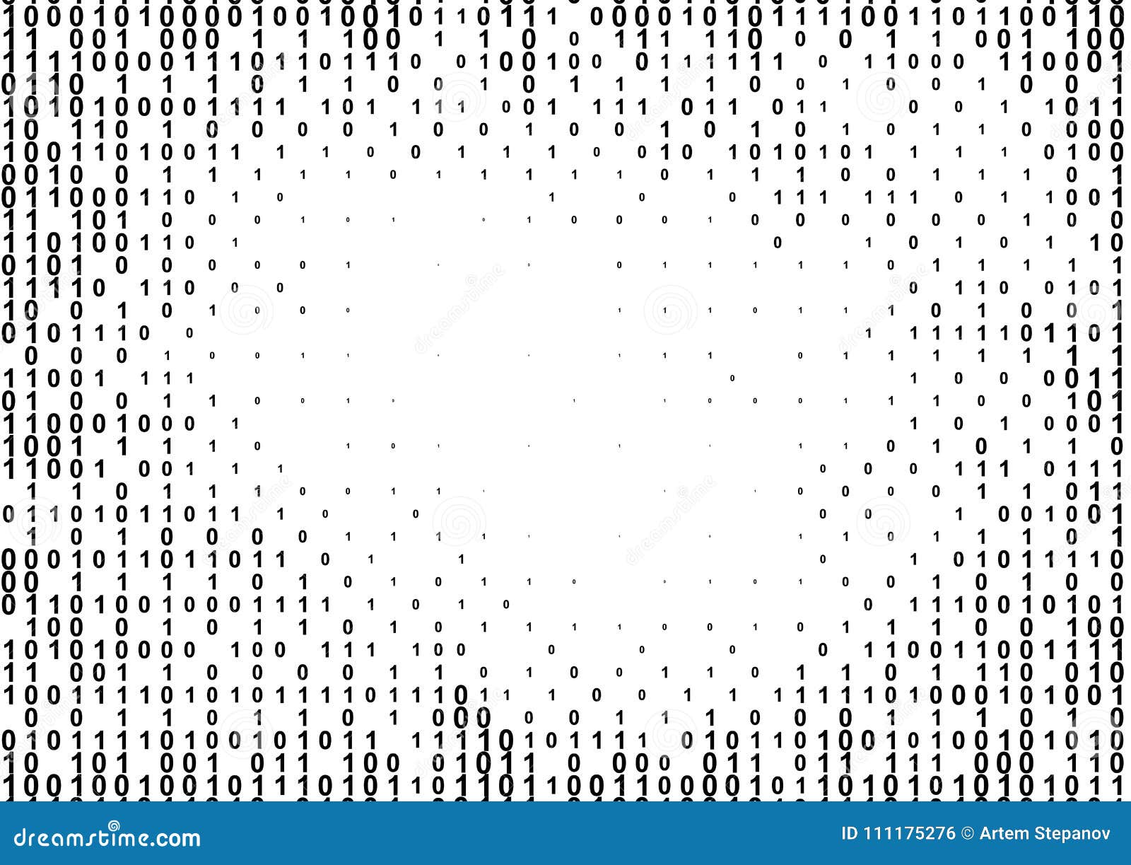 Binary Computer Code Halftone Pattern Stock Vector Illustration Of Hacker Alphabet 111175276