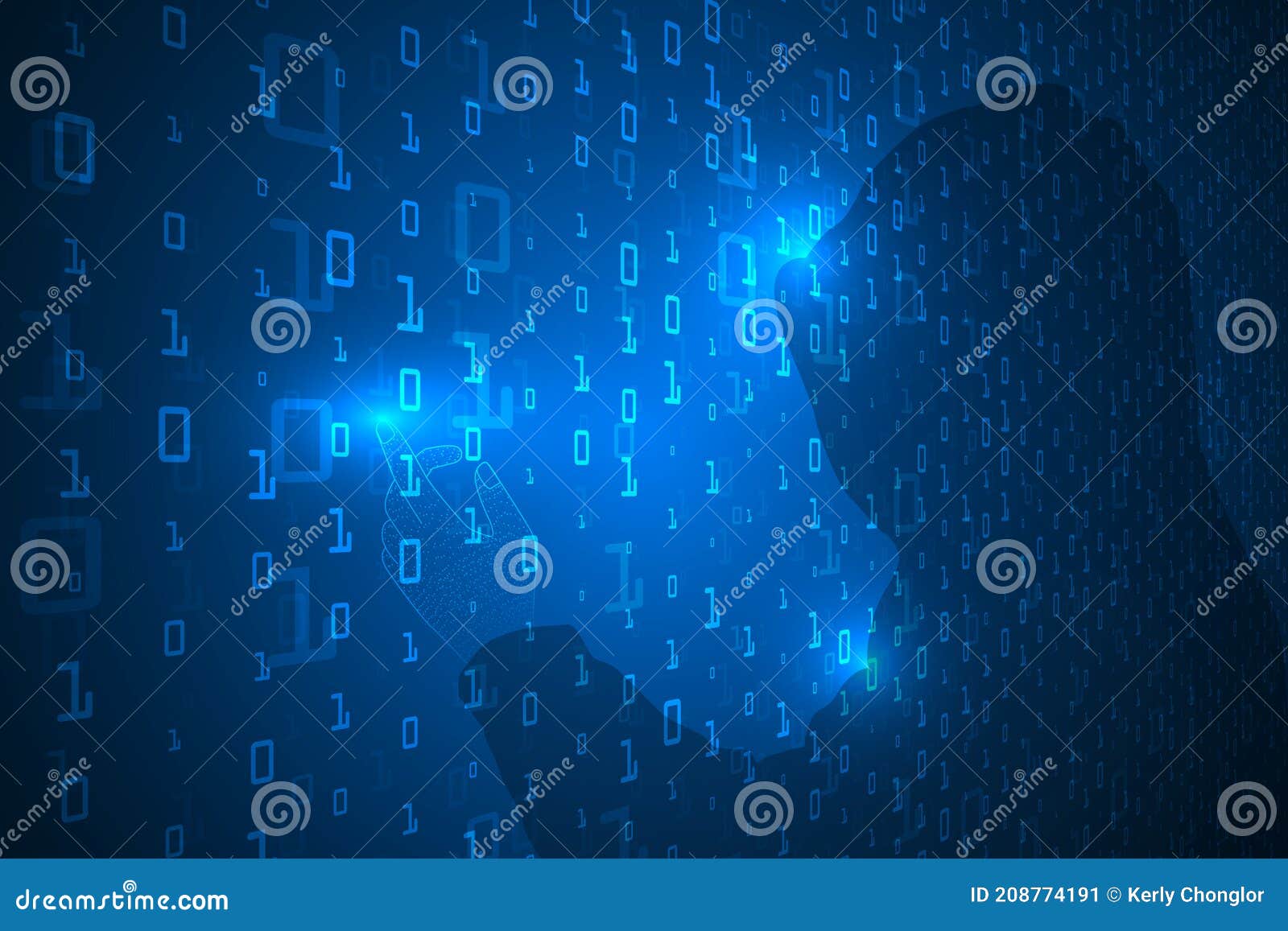 Binary Cyber Security Computer Code Technology Abstract. Global Hacker ...