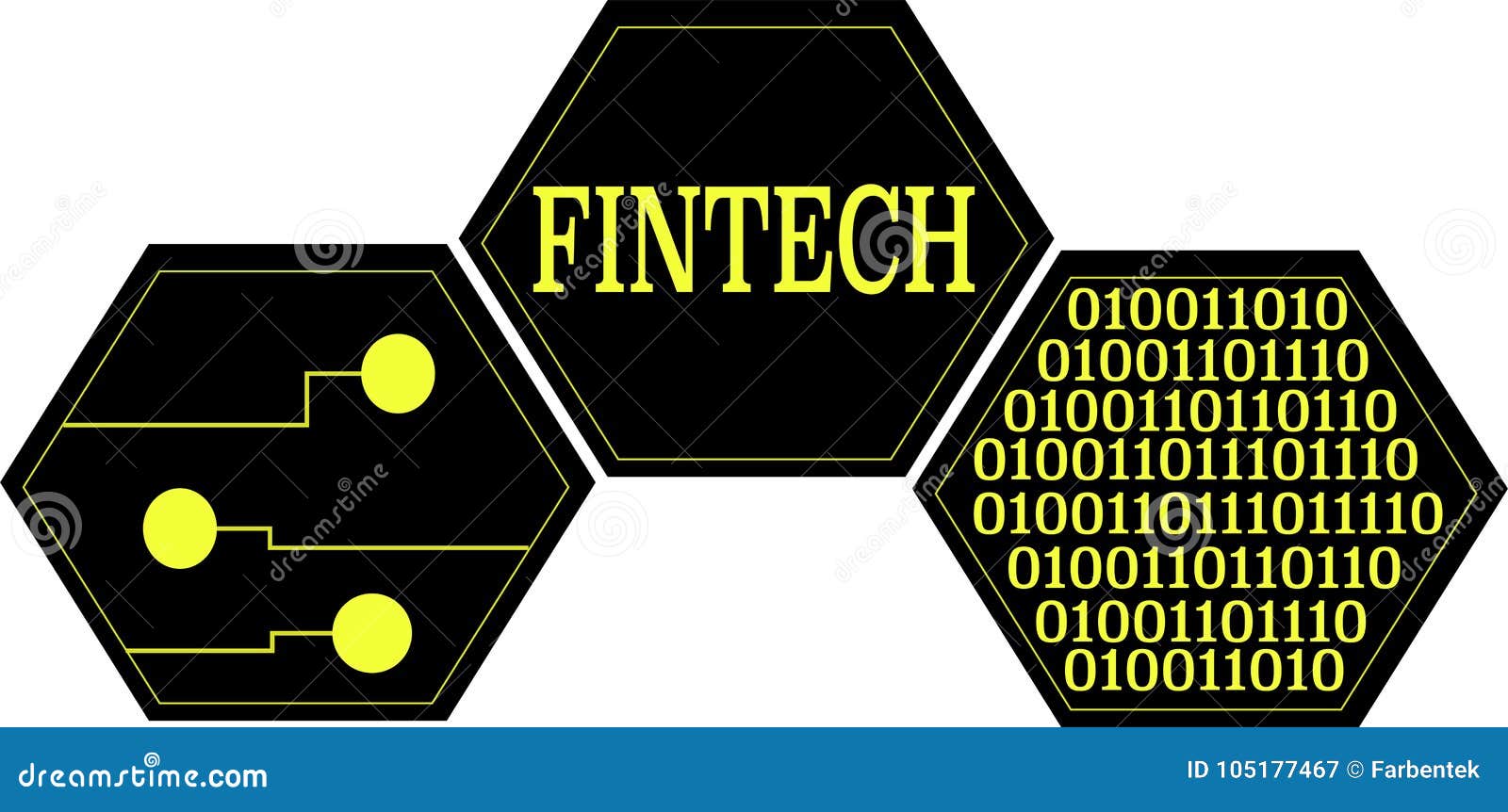Fintech Word Text Logo Illustration. Stock Illustration - Illustration ...