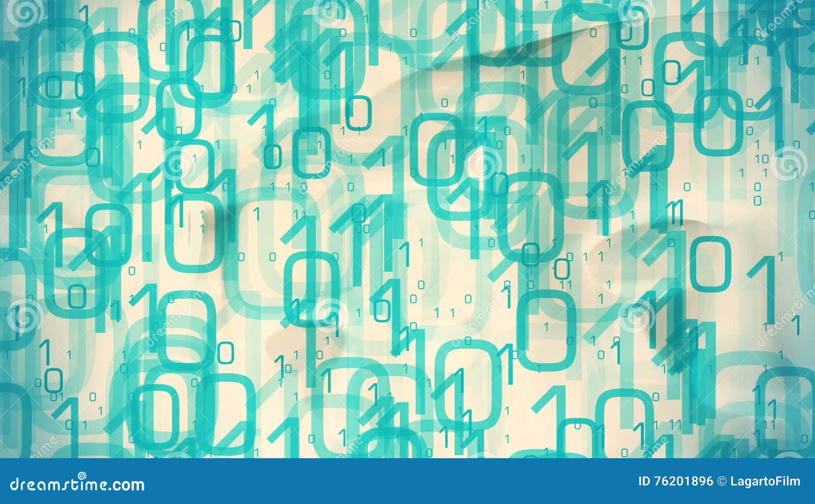 Binary data flow metaphor stock footage. Video of cyber - 76201896