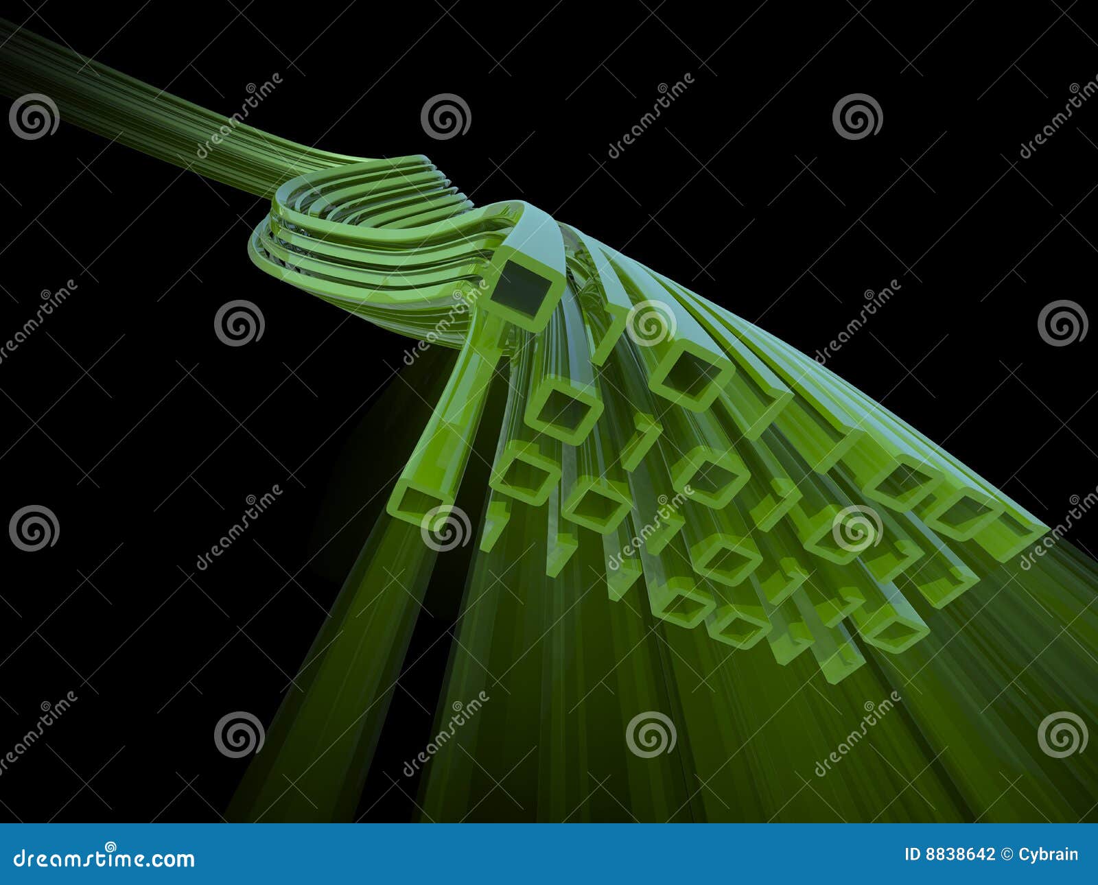 Binary data flowing stock illustration. Illustration of generated - 8838642
