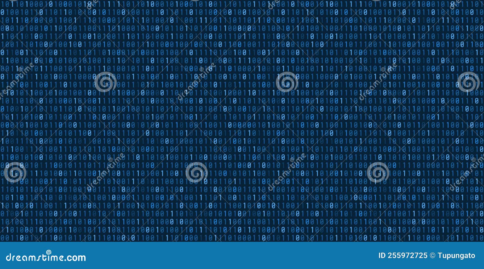 Binary Data Seamless Vector Background Stock Vector Illustration Of