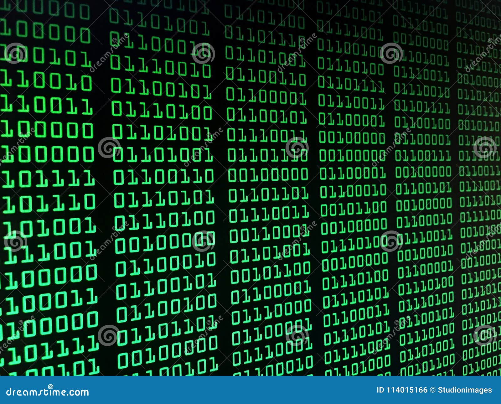 Binary Data Stream Concept, Numbers, Big Data, Information Stock Photo ...