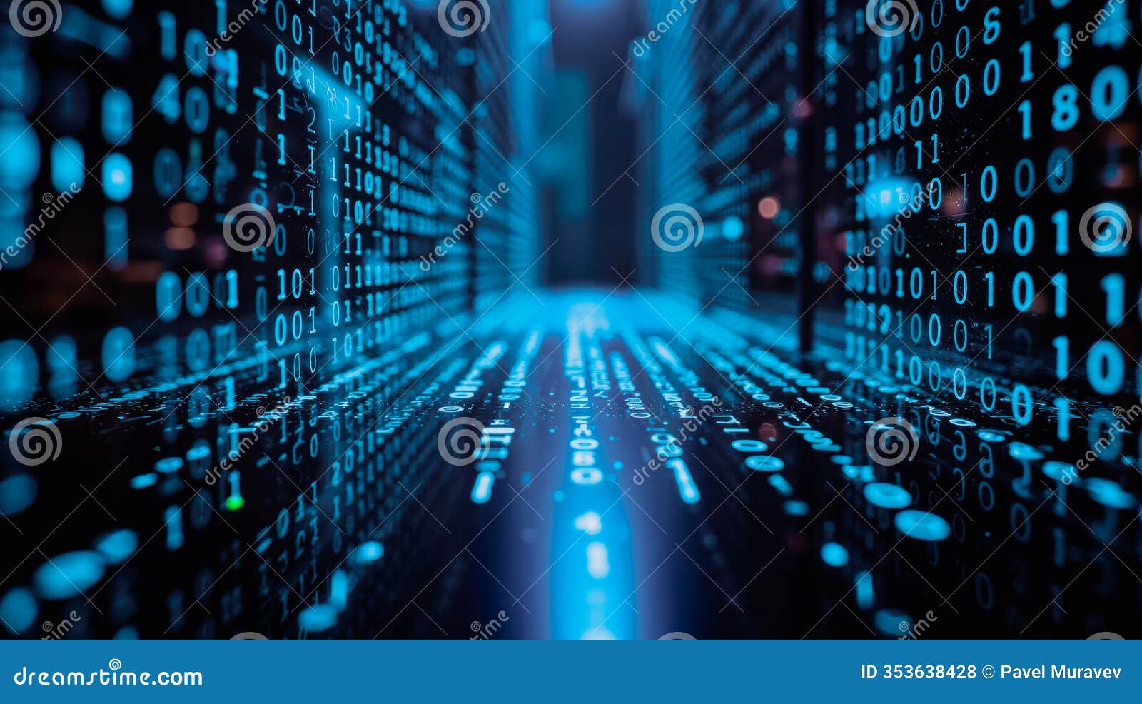 Information Coding Concept. Tiny Male And Female Characters At Huge ...