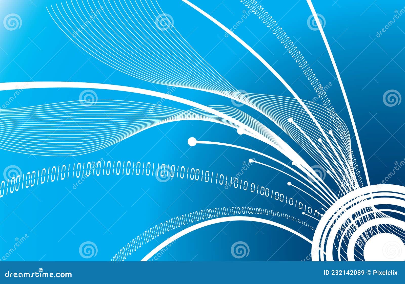 Binary and Decimal Fills Structural Background. Stock Image - Image of ...