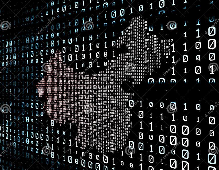 Binary Digital Array, Big Data Transmission and Map of China, Programming and Intelligent ...