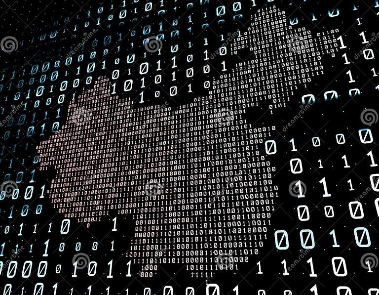 Binary Digital Array, Big Data Transmission and Map of China, Programming and Intelligent ...