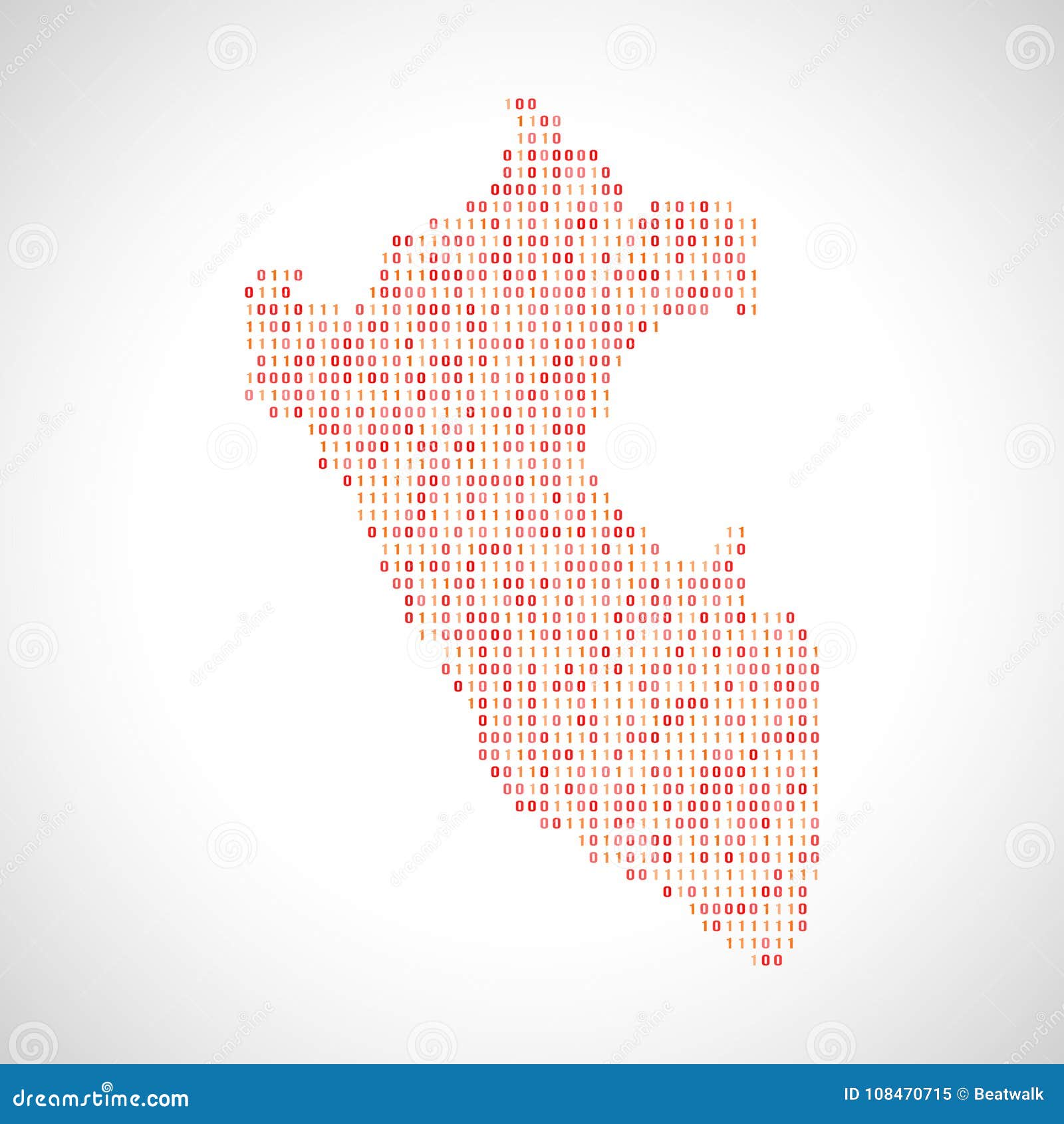 Digital Peru Logo. Vector Illustration | CartoonDealer.com #180097754