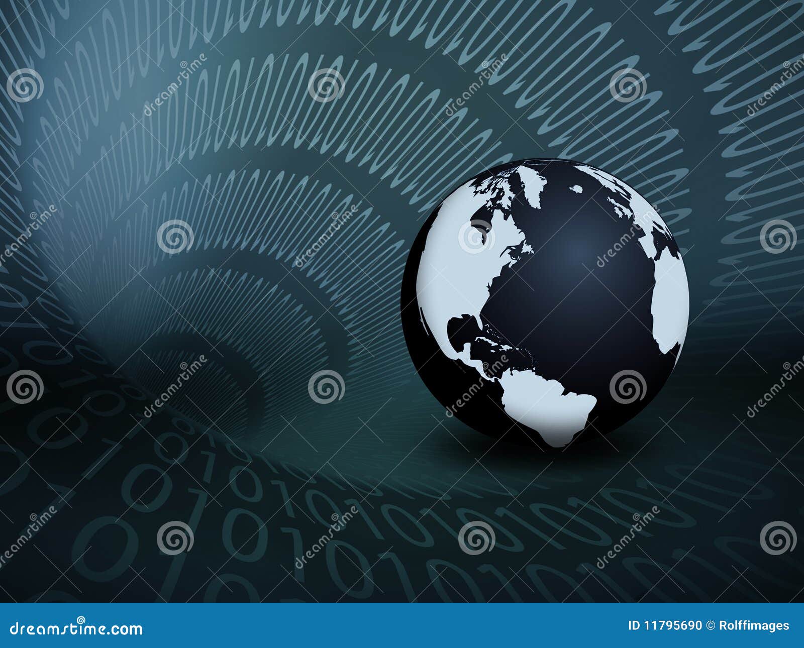 Binary Earth stock illustration. Illustration of concept - 11795690