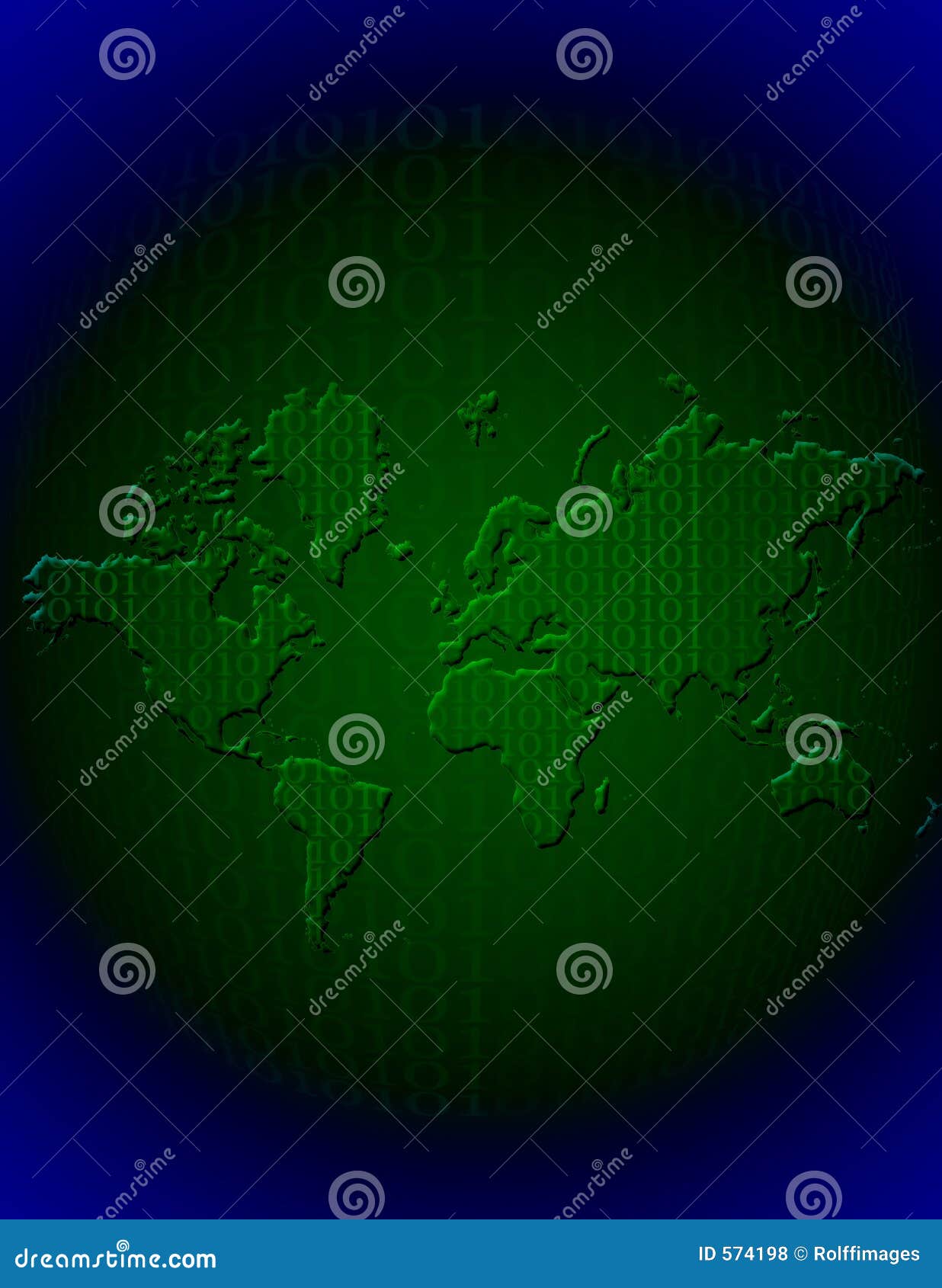 Binary Earth stock illustration. Illustration of communication - 574198