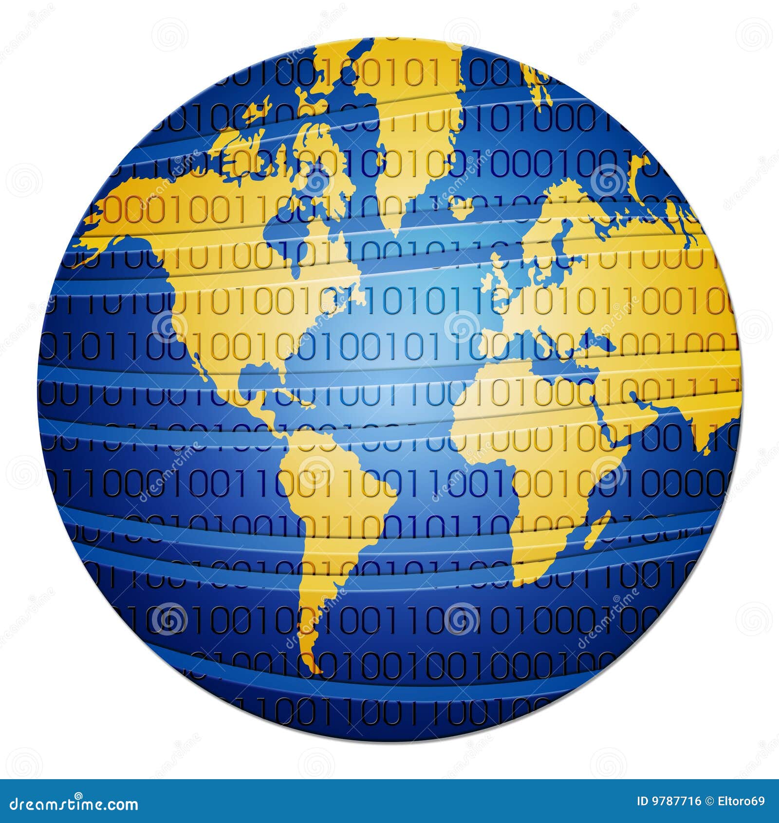 Binary earth stock illustration. Illustration of wallpaper - 9787716