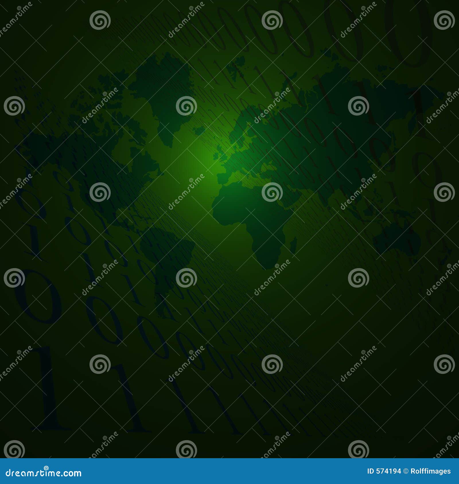 Binary Earth Fade stock illustration. Illustration of computer - 574194