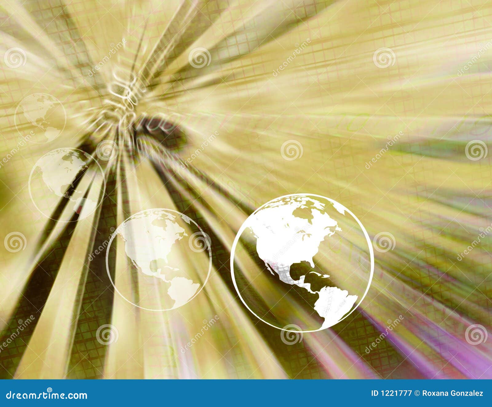 Binary Earth Globes ( Yellow ) Stock Illustration - Illustration of ...