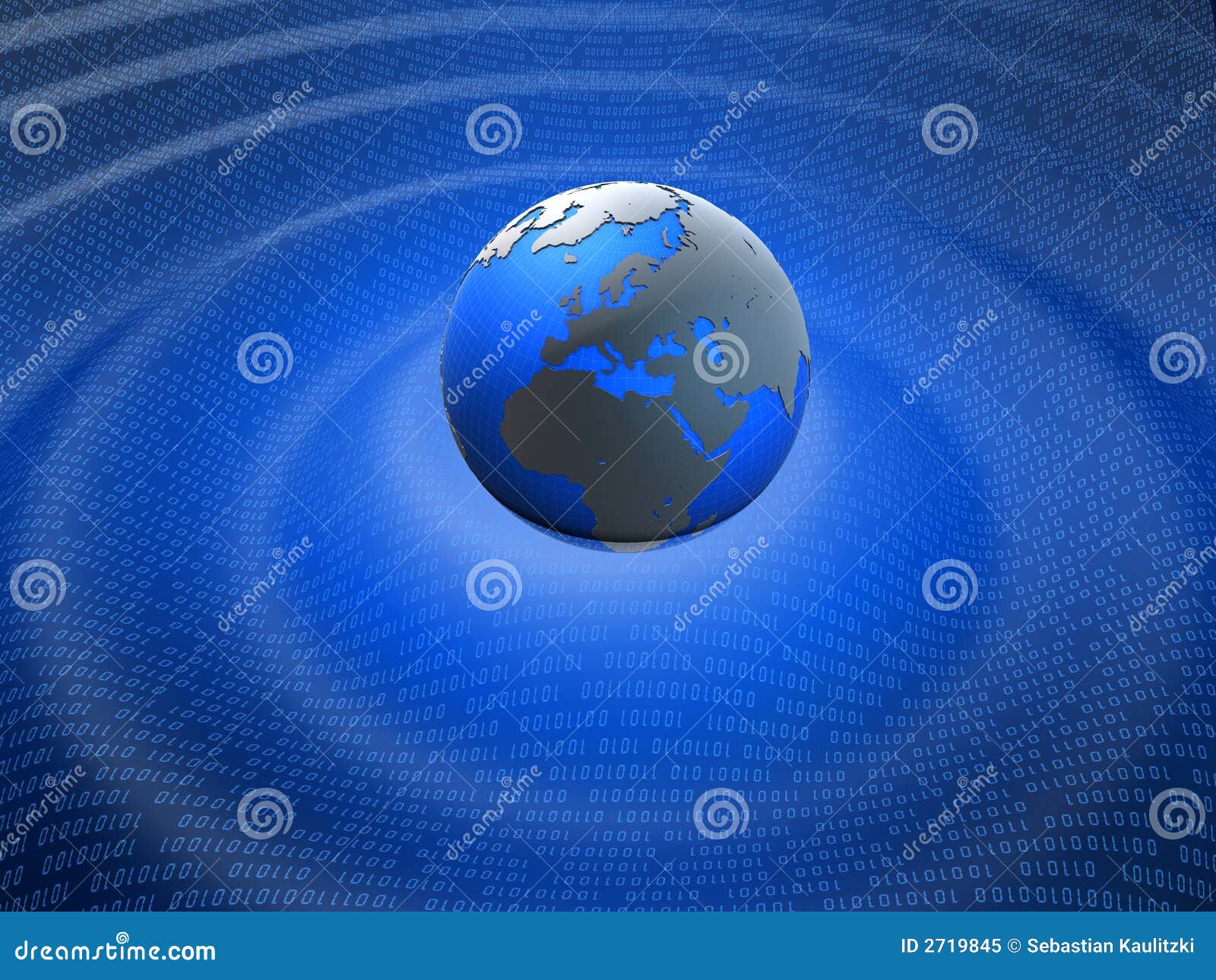 Binary globe stock illustration. Illustration of earth - 2719845