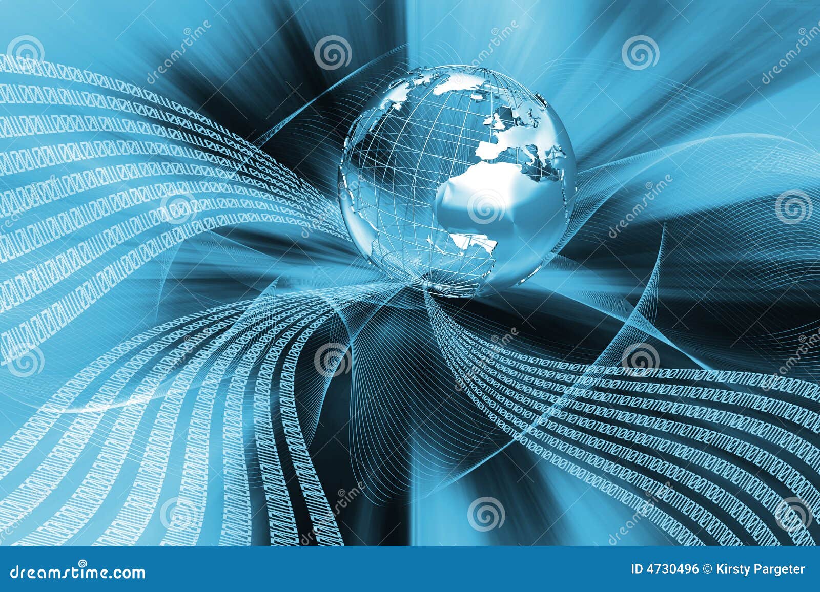 Binary globe stock illustration. Illustration of object - 4730496