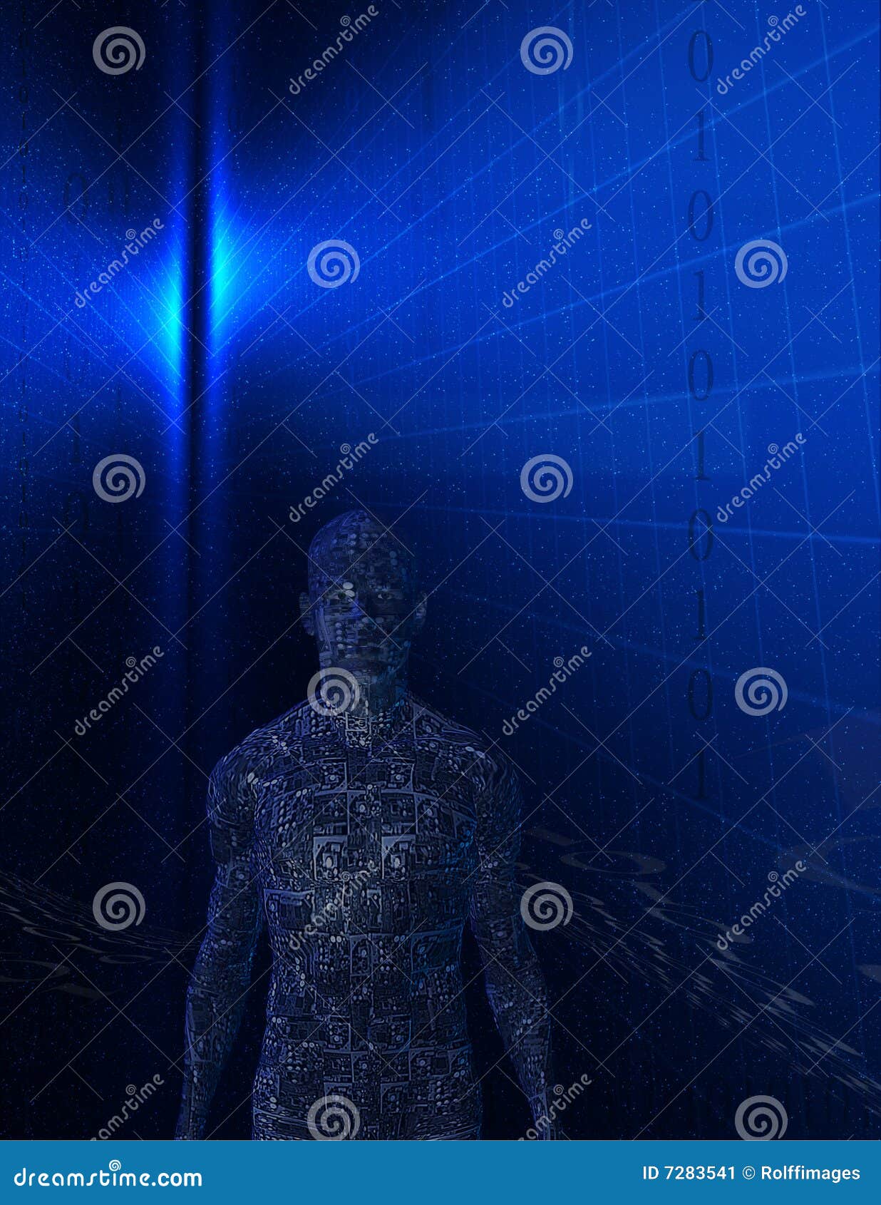 Binary Human stock illustration. Illustration of mood - 7283541