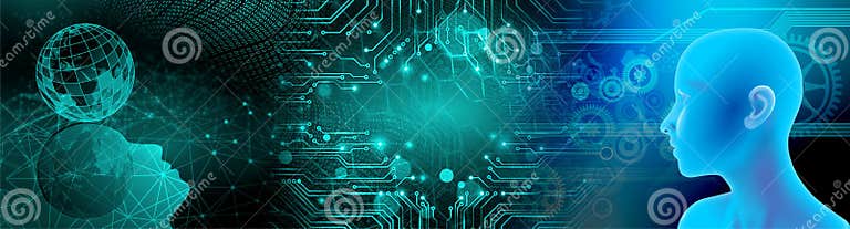 Binary Industrial Global Business Mind Background. Integration. Binary ...