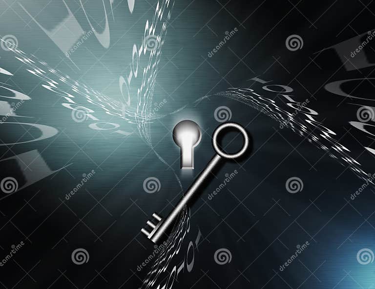 Binary Key stock illustration. Illustration of online, hallucination ...