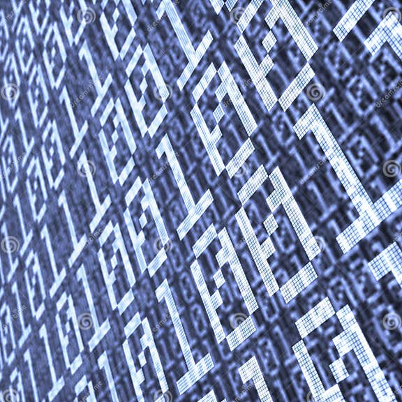 Binary Layer Abstract Composition Stock Illustration - Illustration of ...