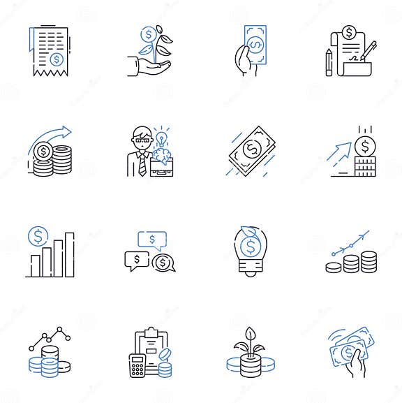 Binary Management Line Icons Collection. Encoding, Bitwise, Digital, Cryptography, Logic, Code ...