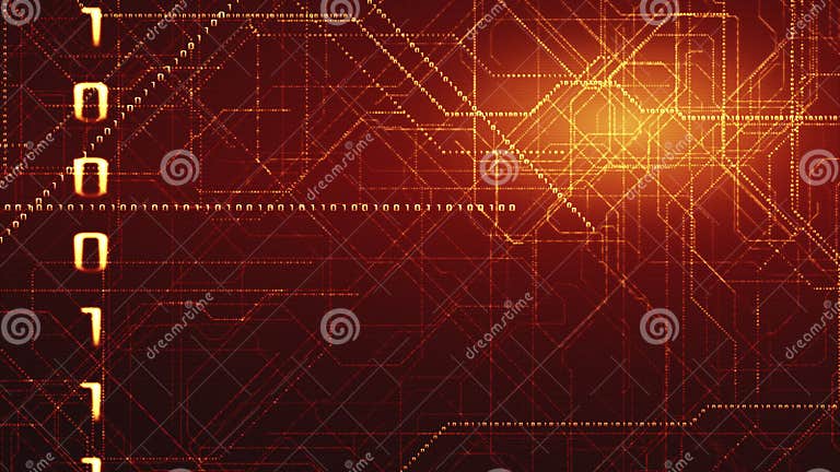 Binary Matrix Code Background. Concept of Coding Stock Illustration - Illustration of hacker ...