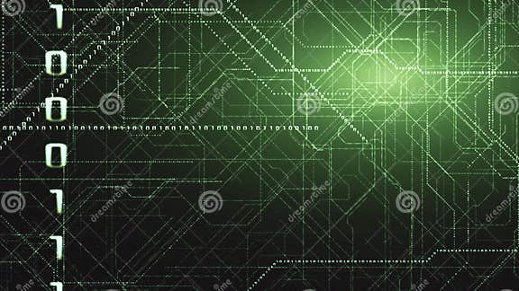 Binary Matrix Code Background. Concept of Coding Stock Illustration - Illustration of code ...