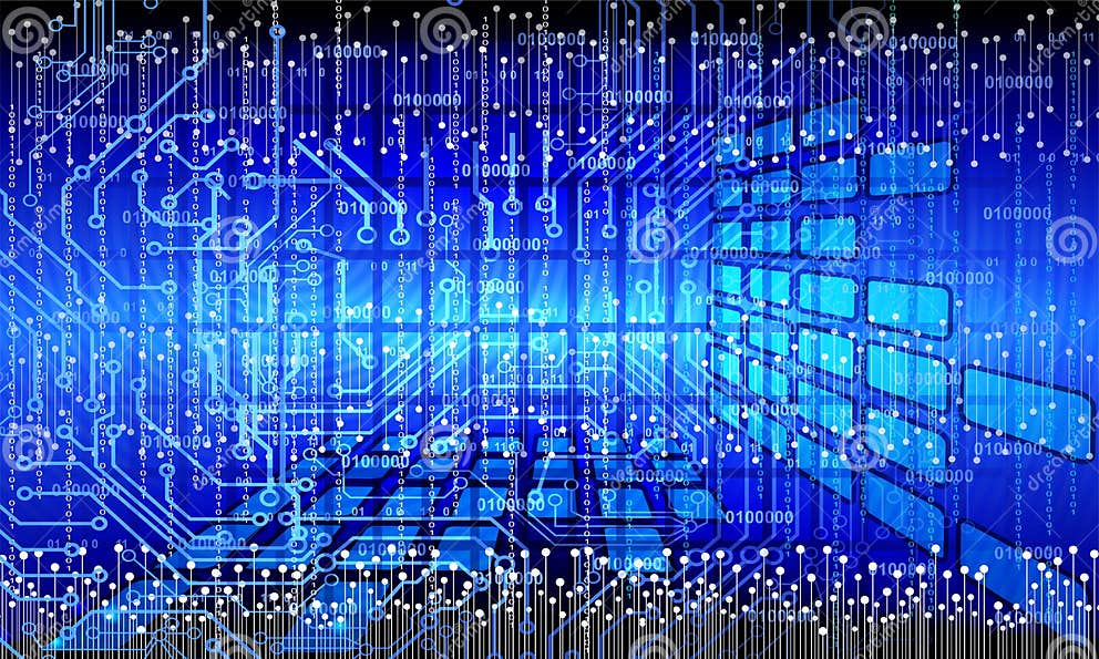 Binary Matrix Code Business Background. Numbers of the Computer Matrix ...