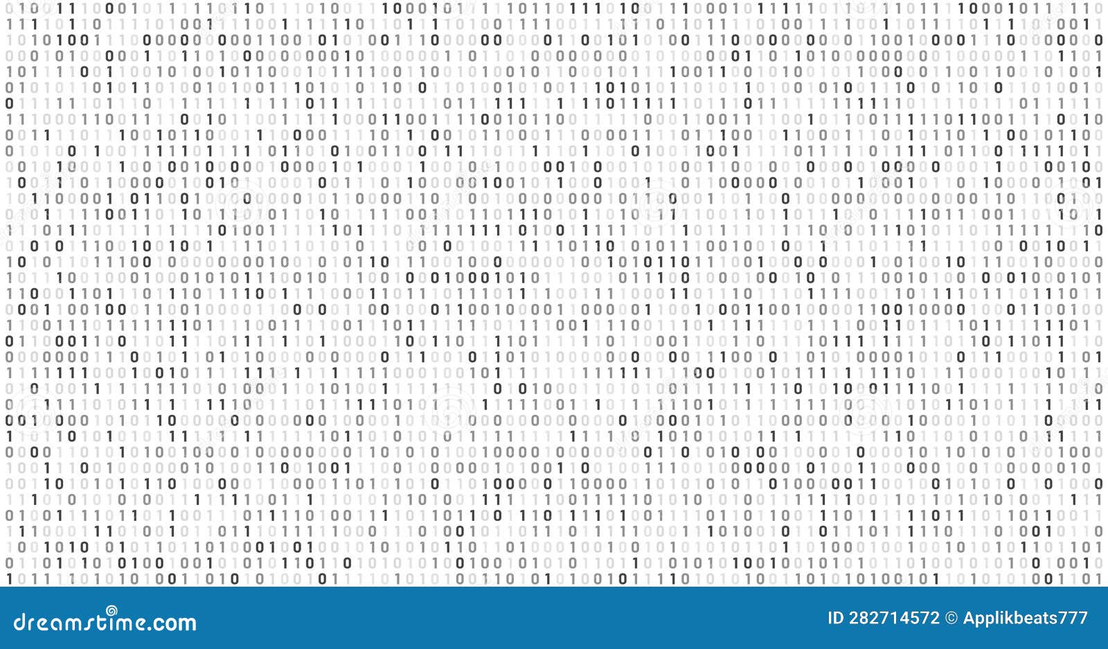 Binary Matrix Code. Computer Data Stream, Digital Security Codes and Gray Coding Information ...