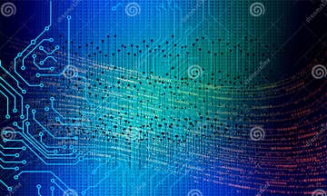 Binary Matrix Code on the Screen. Numbers of the Computer Matrix. the ...