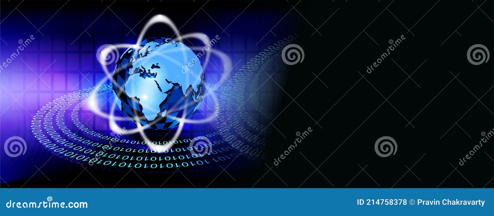 Binary Matrix Code on the Screen. Numbers of the Computer Matrix. the Concept of Coding,circuit ...