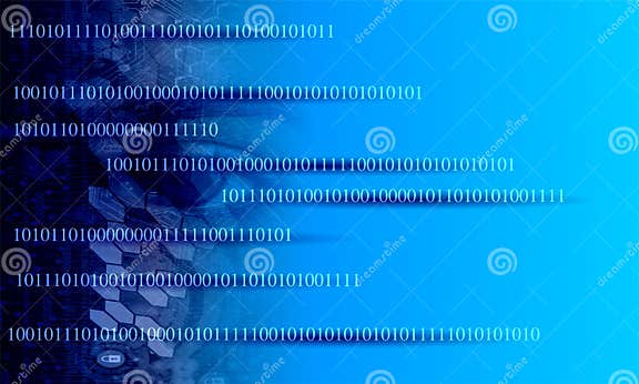 Binary Matrix Code on the Screen. Numbers of the Computer Matrix. the Concept of Coding,circuit ...