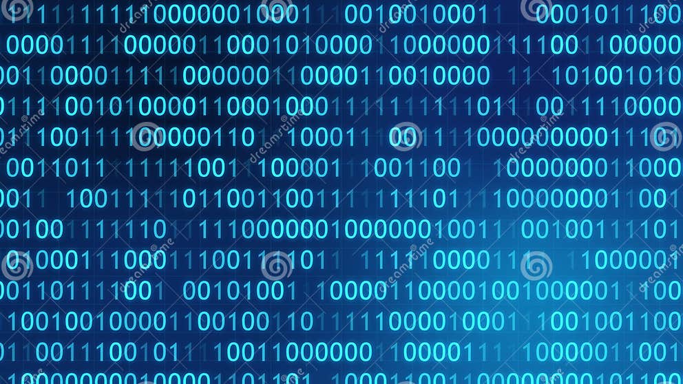 Binary Moving Horizontal Bg Coding Programming Bg Hacker Screen Stock