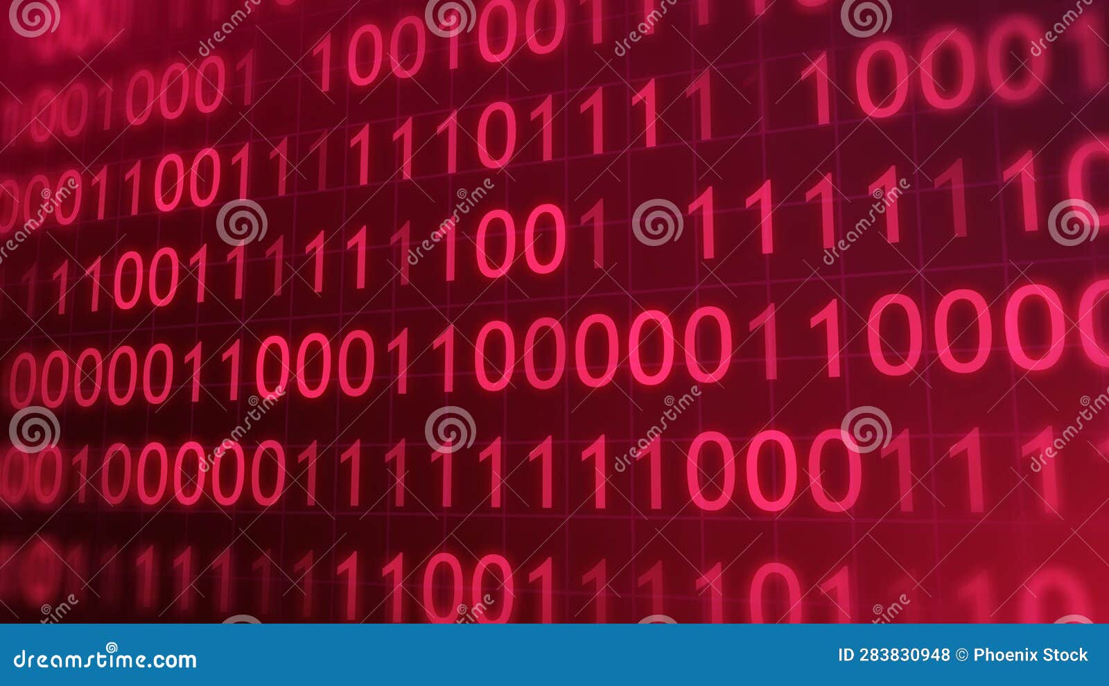 Binary Moving Horizontal Bg Coding Programming Bg Hacker Screen Stock Illustration