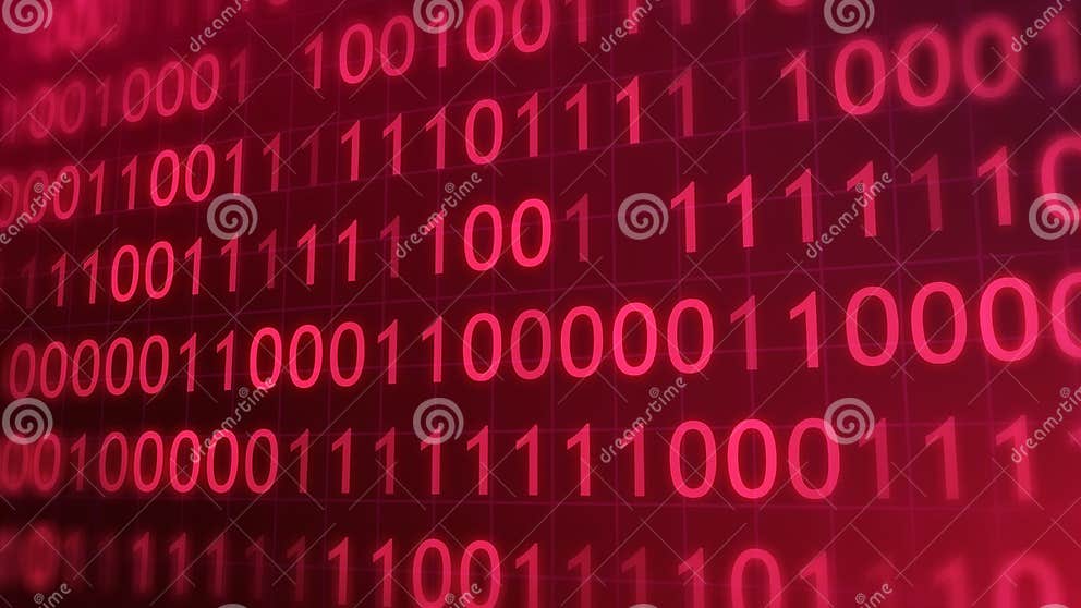 Binary Moving Horizontal Bg Coding Programming Bg Hacker Screen Stock
