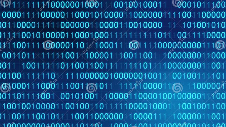 Binary Moving Horizontal Bg Coding Programming Bg Hacker Screen Stock