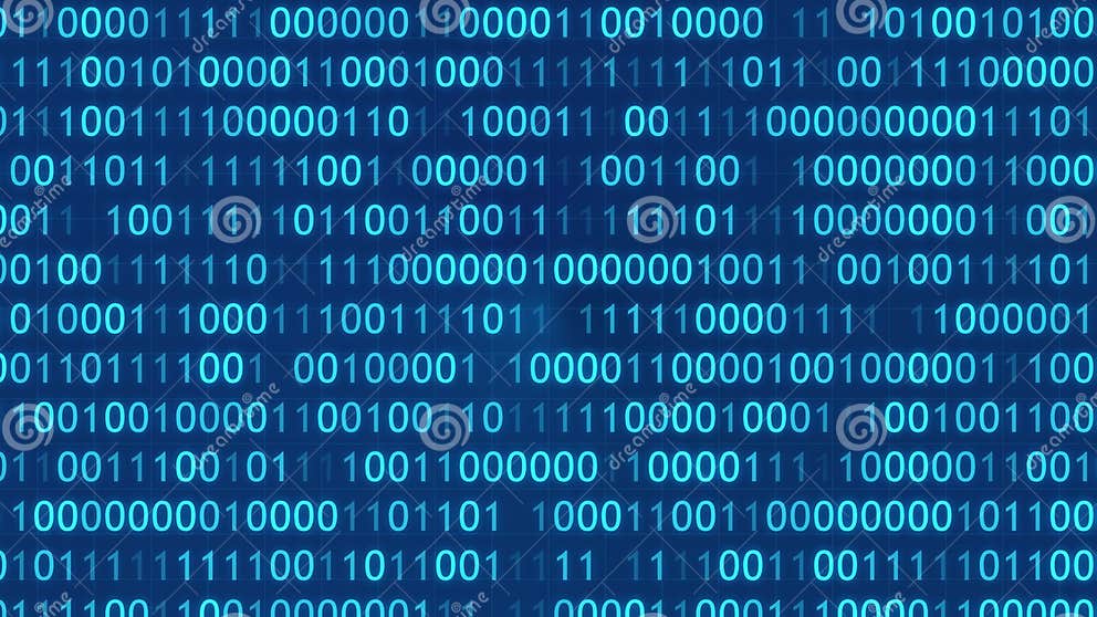 Binary Moving Horizontal Bg Coding Programming Bg Hacker Screen Stock