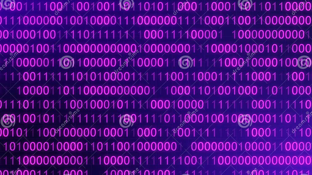 BINARY MOVING HORIZONTAL BG CODING PROGRAMMING BG HACKER SCREEN Stock ...