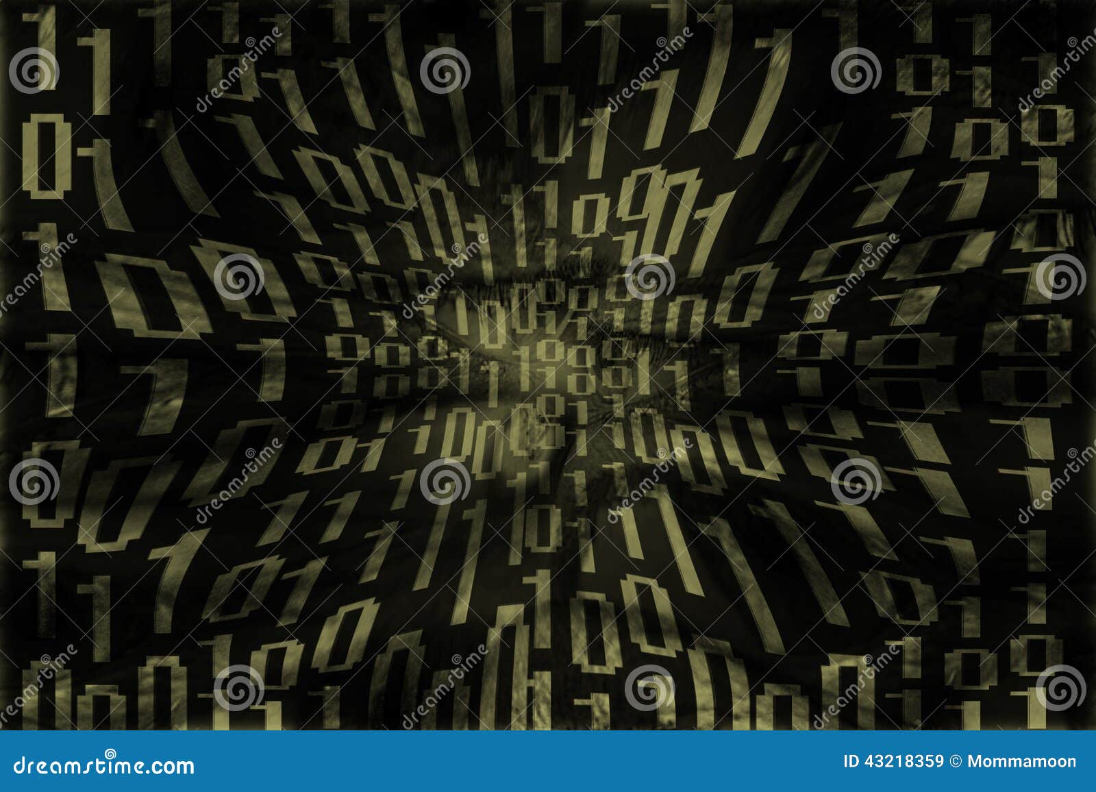 Binary Number Overlaying Eyes Stock Illustration - Illustration of ...