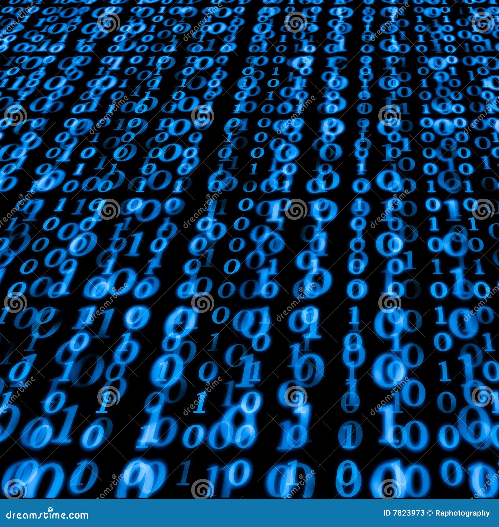Binary numbers stock illustration. Illustration of blue - 7823973