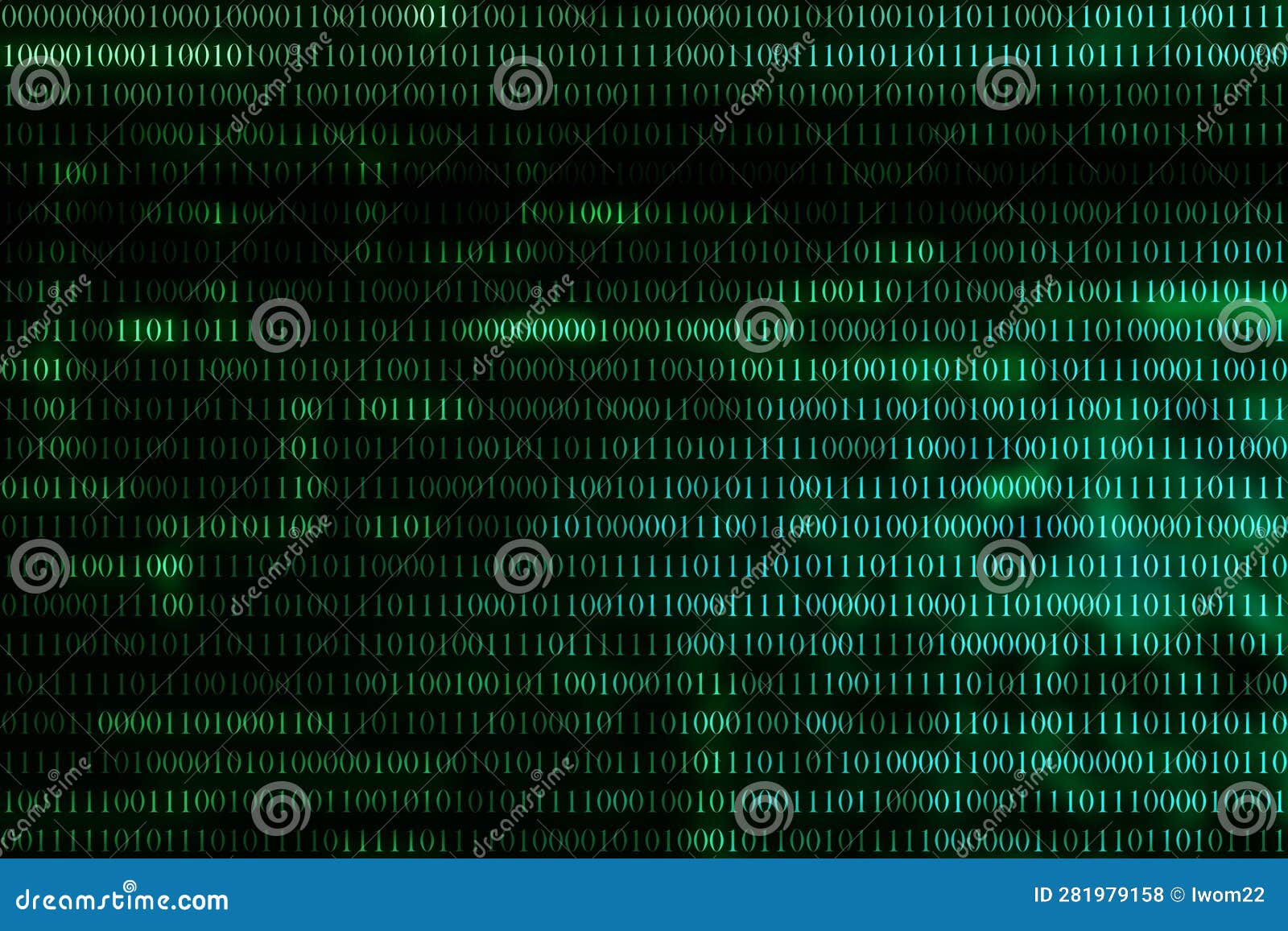 Binary Numbers Background. Full Screen, Top View. Abstract Background ...