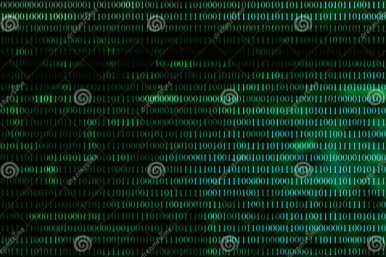 Binary Numbers Background. Full Screen, Top View. Abstract Background ...