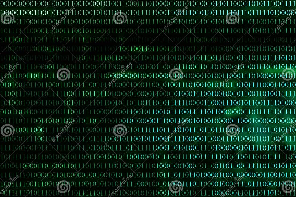 Binary Numbers Background. Full Screen, Top View. Abstract Background ...
