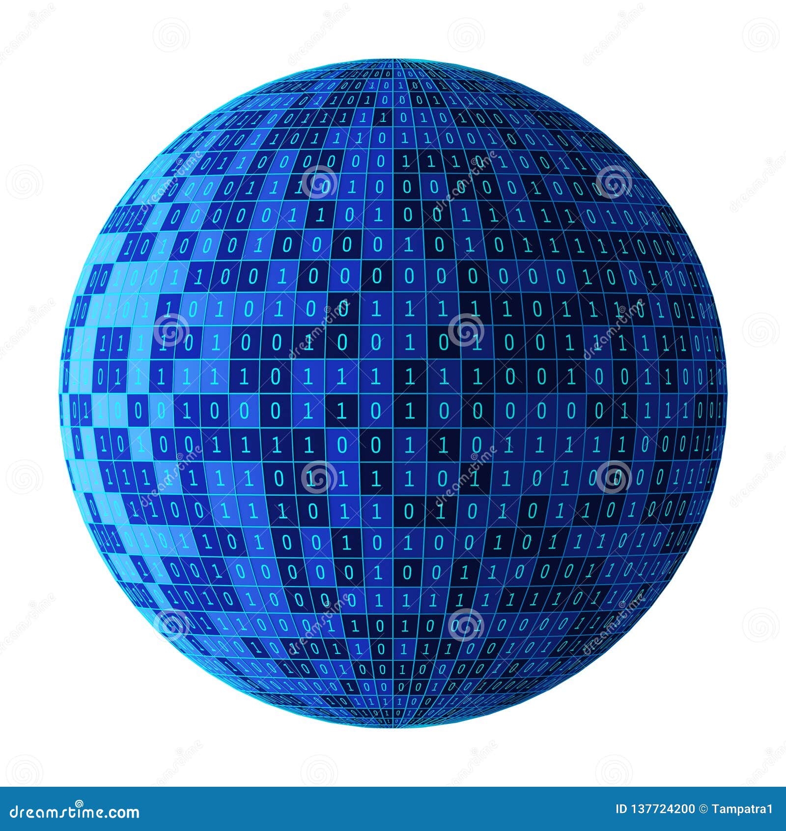 01 or Binary Numbers Ball or Sphere Isolated on White. the Computer ... 01 or Binary Numbers Ball or Sphere Isolated on White. the Computer ...