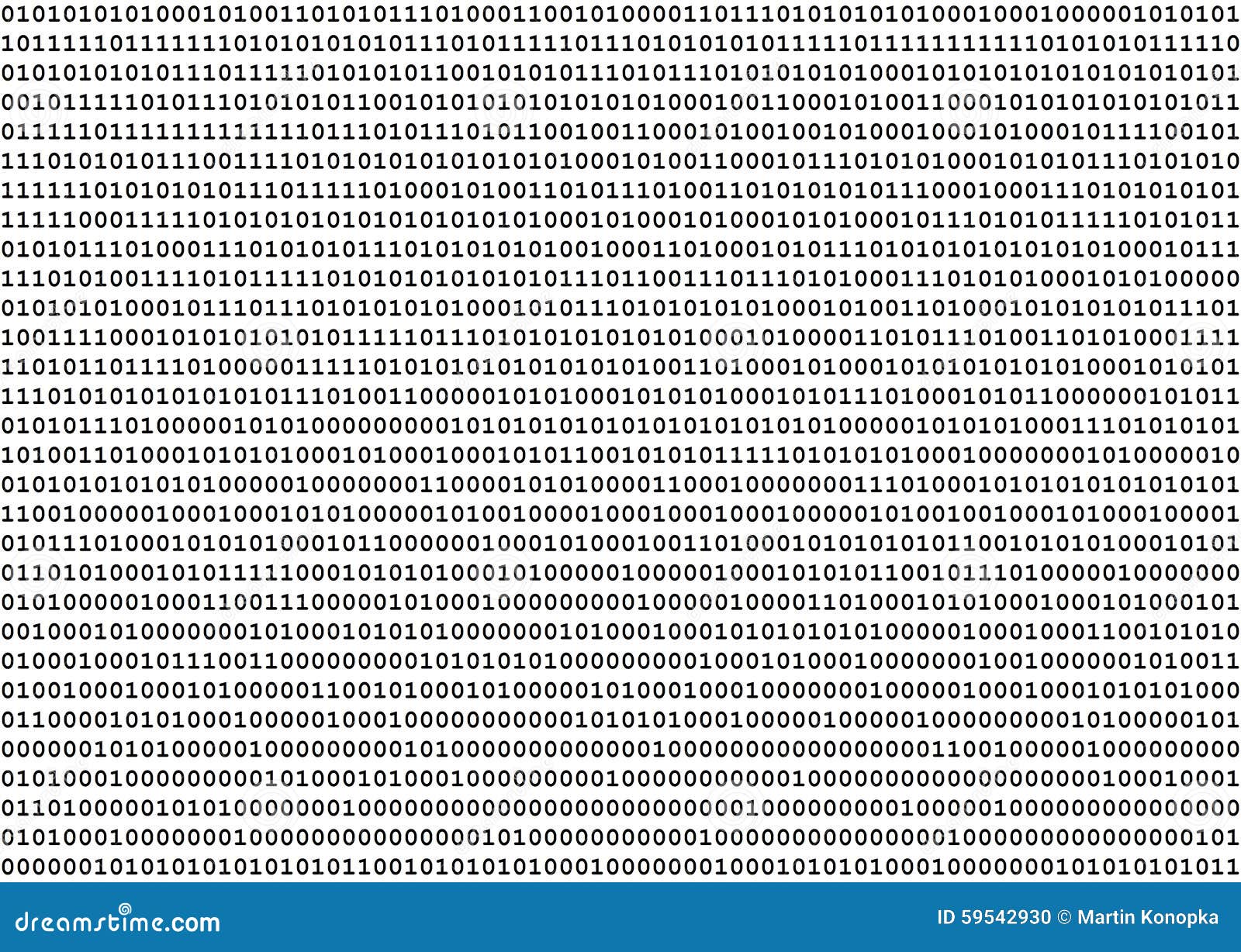 Binary Numbers stock illustration. Illustration of cutout - 59542930
