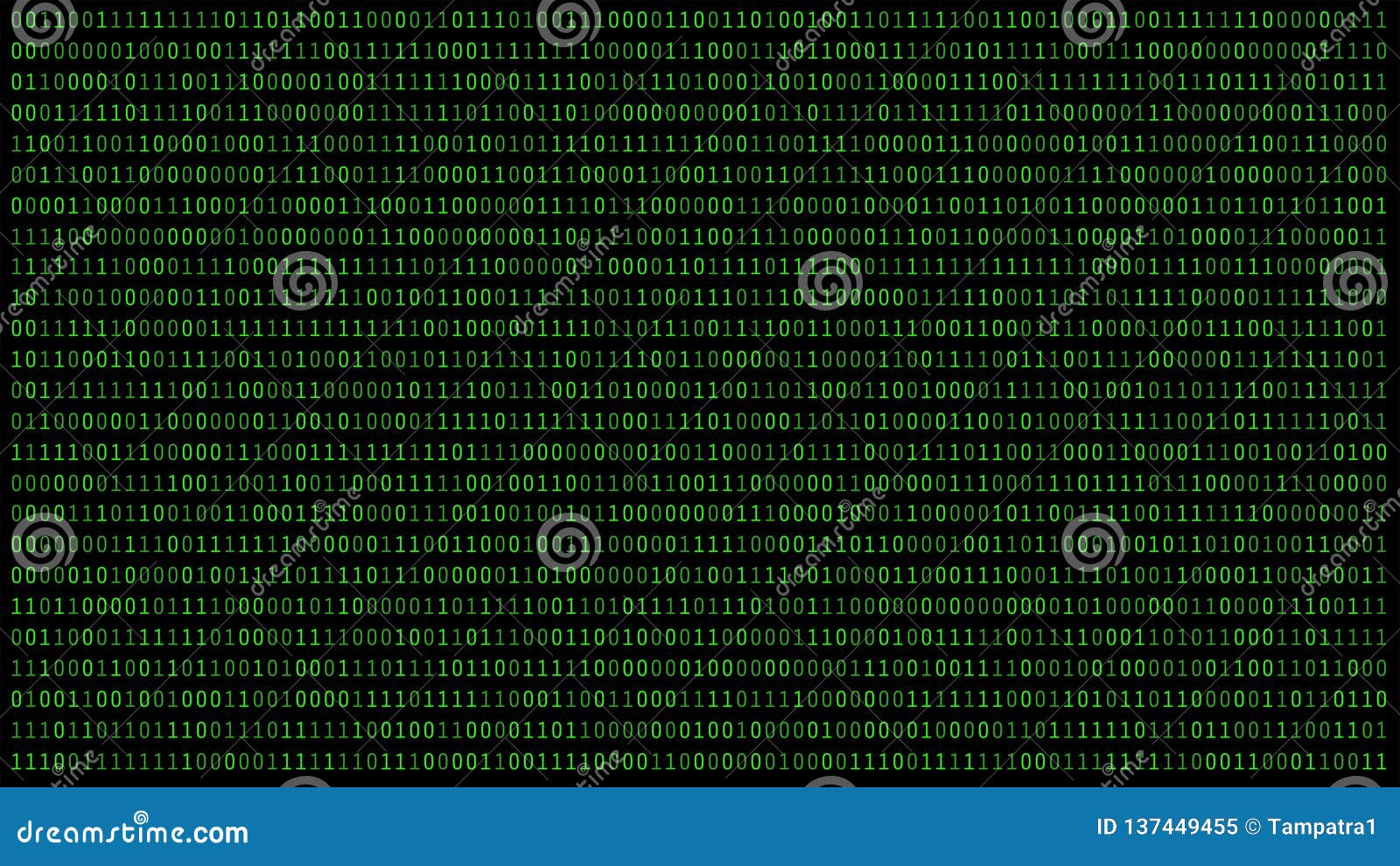 01 Or Binary Numbers On The Computer Screen On Black Monitor Background Metrix Digital Data