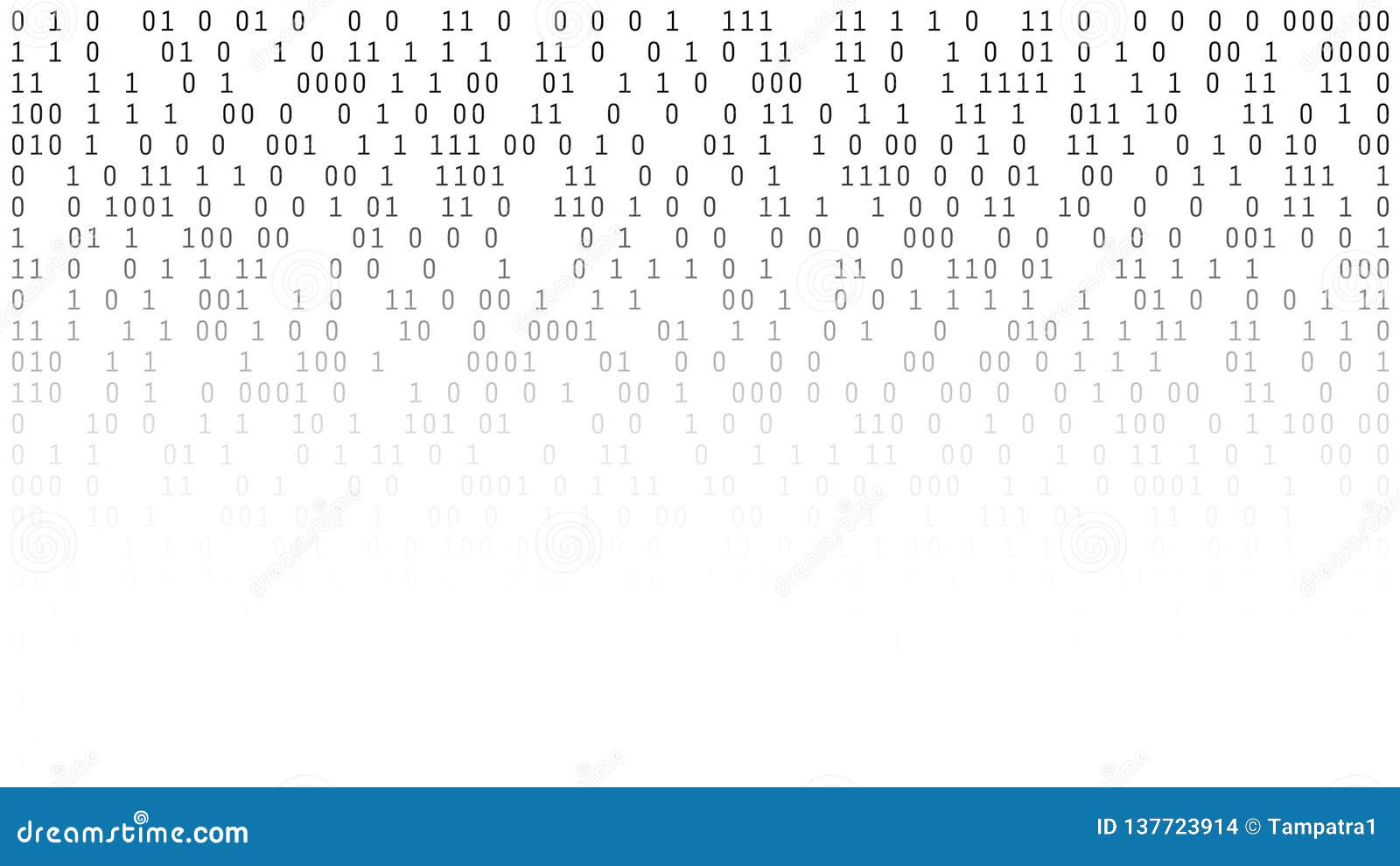 01 or Binary Numbers on the Computer Screen on Monitor Matrix ... 01 or Binary Numbers on the Computer Screen on Monitor Matrix ...