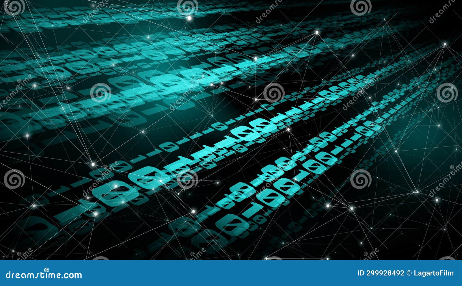 Binary Numbers and Connected Lines Exploring Abstract Concept of Cyber ... Binary Numbers and Connected Lines Exploring Abstract Concept of Cyber ...