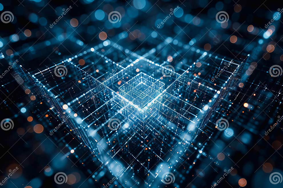 Binary Numeric Data Transmission Chain of Nodes Connected in a Network ...